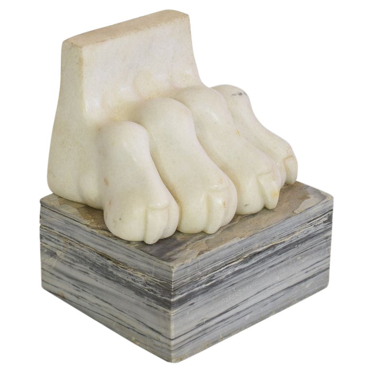Large 18th Century Italian Marble Claw For Sale at 1stDibs