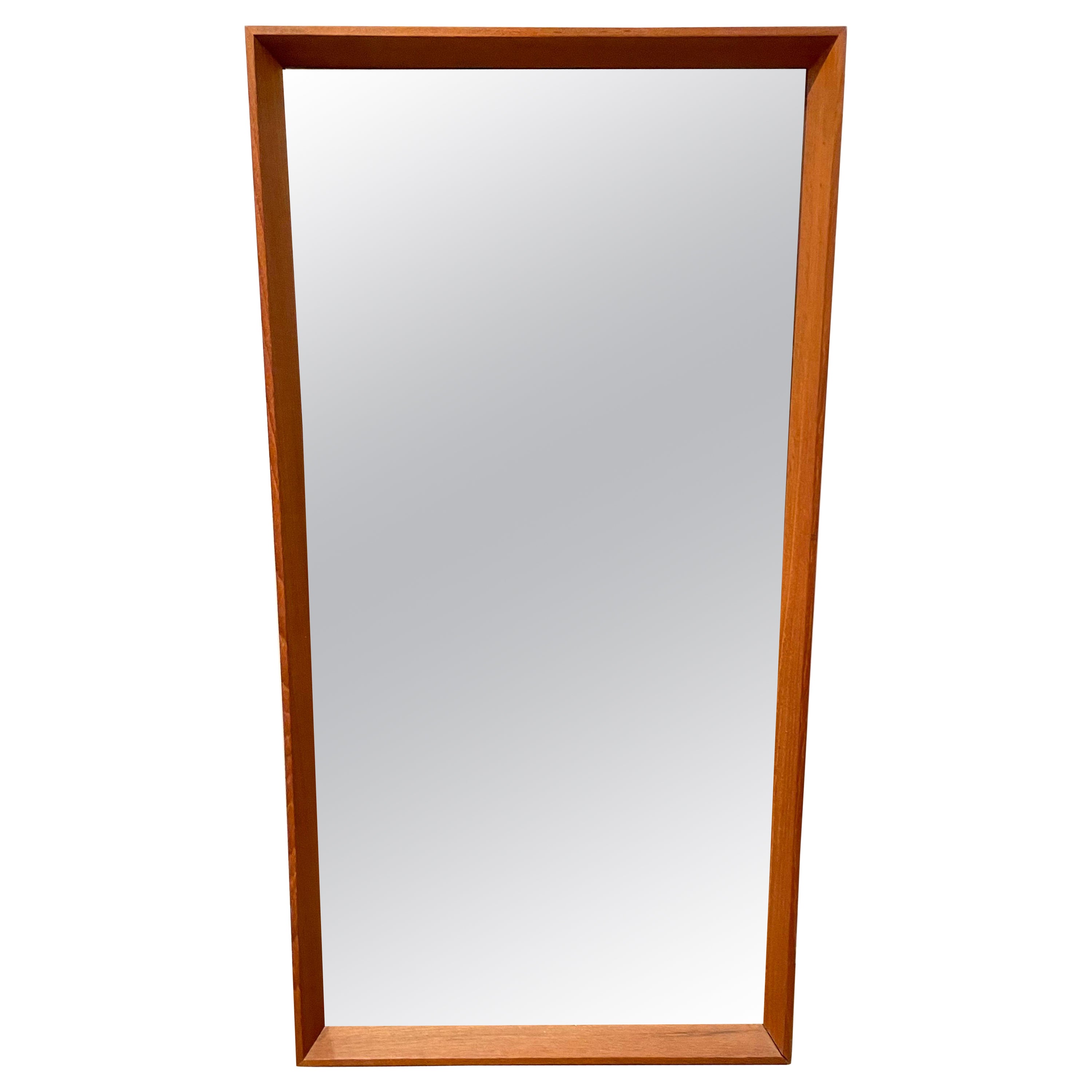 Danish Teak Entry Mirror by Pedersen and Hansen at 1stDibs