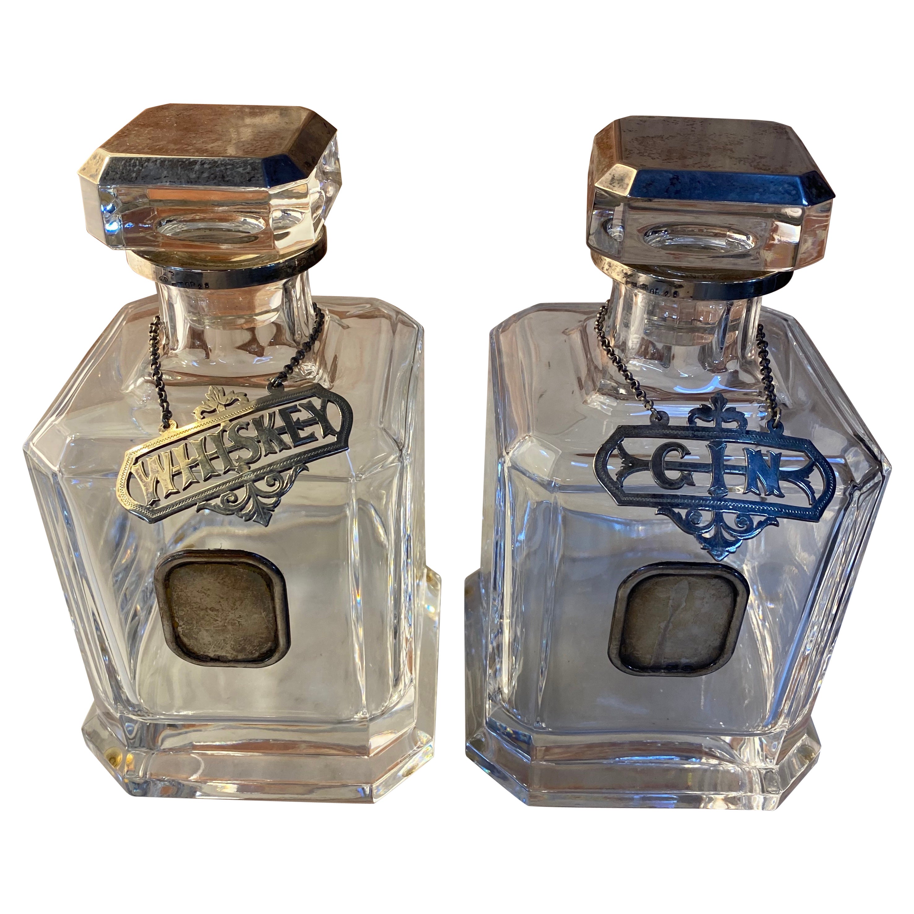 Pair of Brass Decorative Perfume Bottles at 1stDibs
