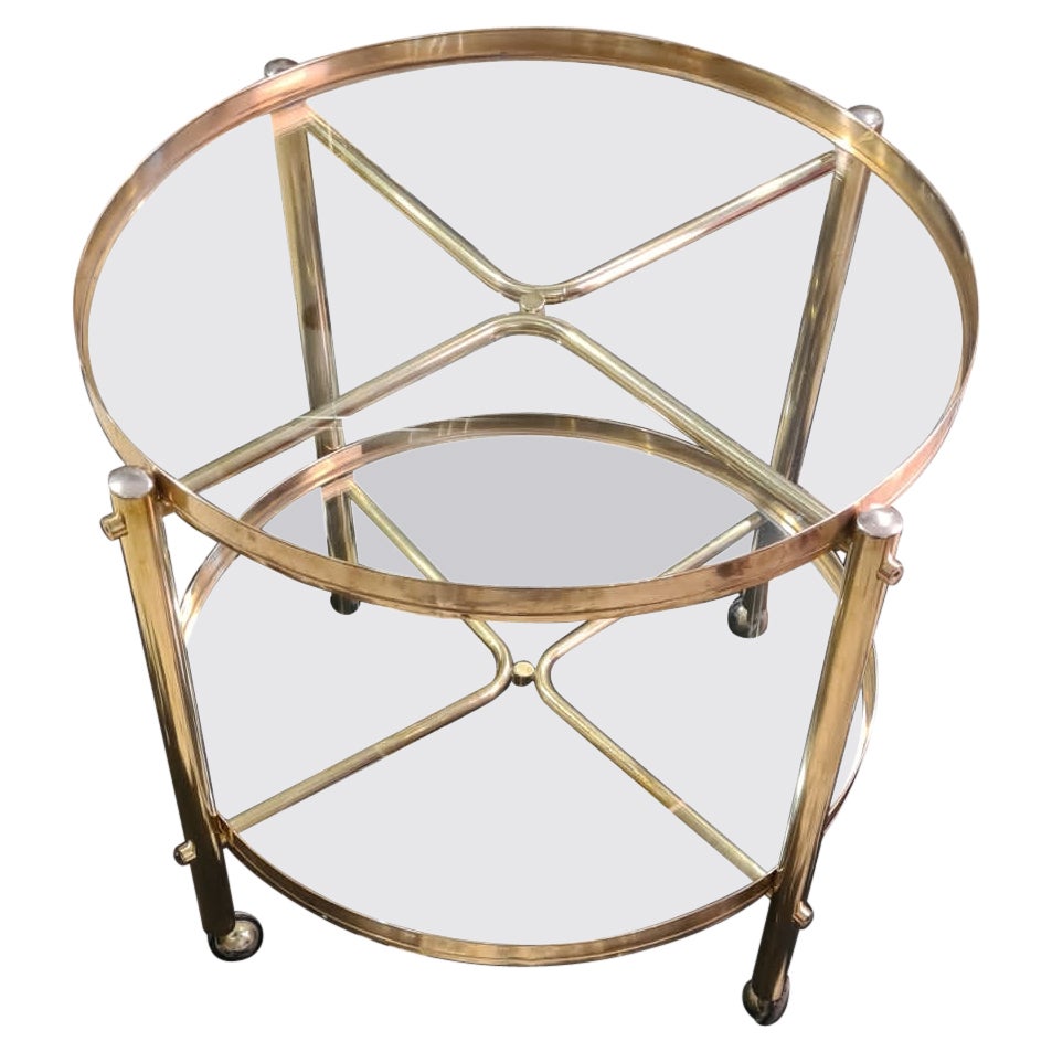 Sushi Kart Trolley Black with red yellow, beige, green shelves, golden ...