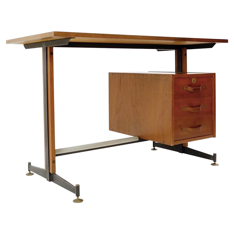 Granite Desk with Drawers by Michael Taylor at 1stDibs