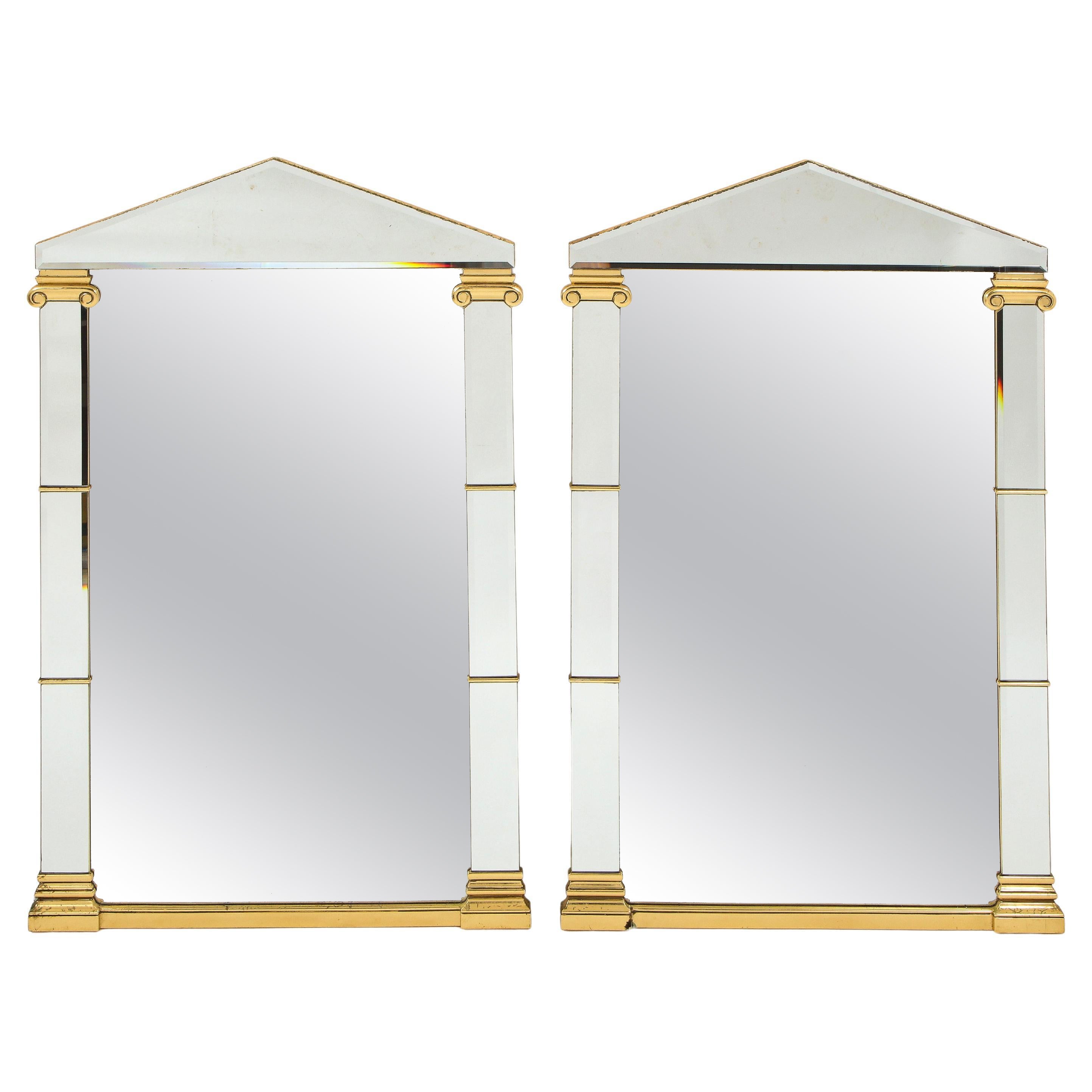 Handsome Handcarved Neo Classical Wall Mirror at 1stDibs