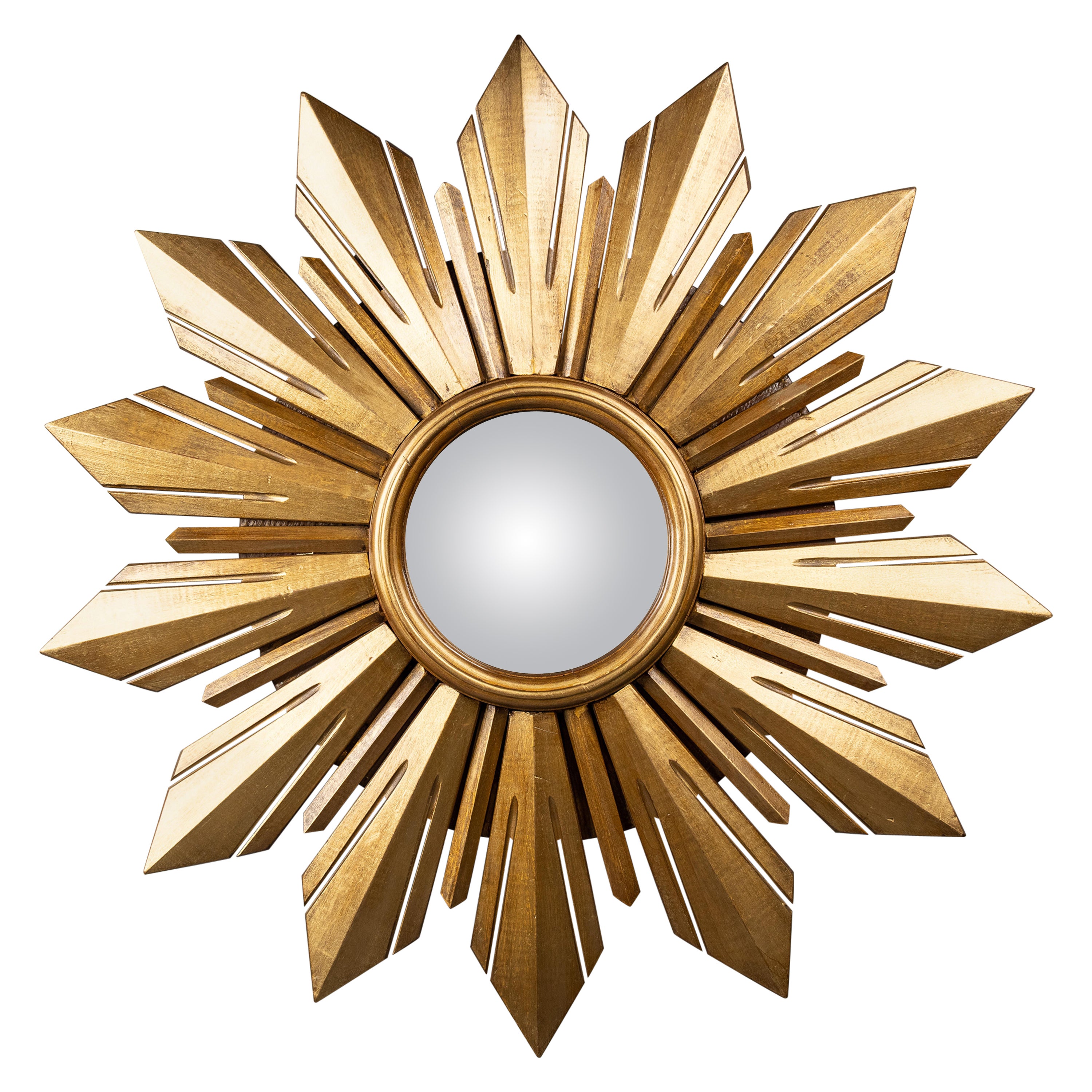 Vintage Inspired Starburst Mirror at 1stDibs