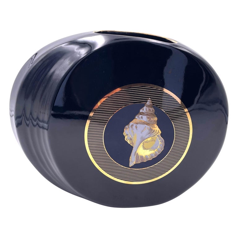 Fuji Clos China Glazed Ceramic Pottery Japan Postmodern Vase For Sale ...