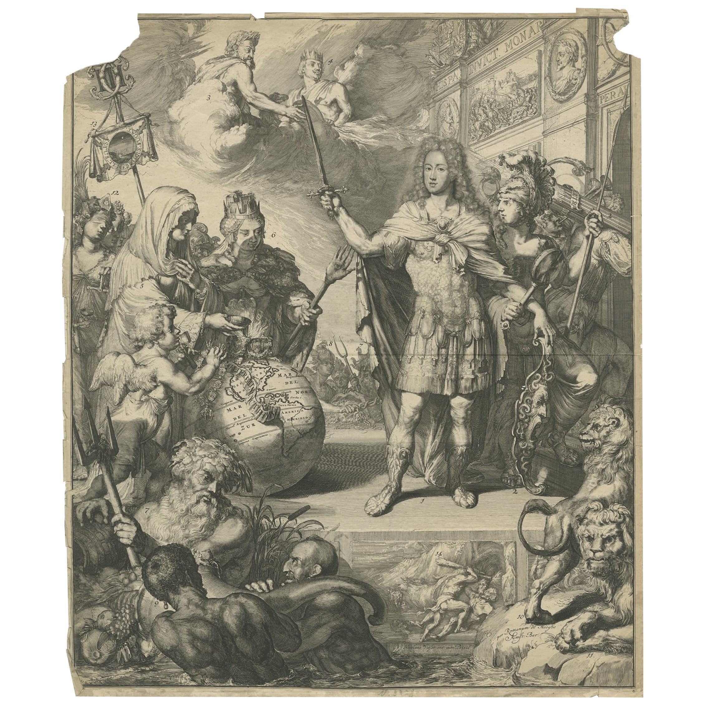 Rare Print of Sigebert I 'c.535 – c.575', the Germanic King of ...