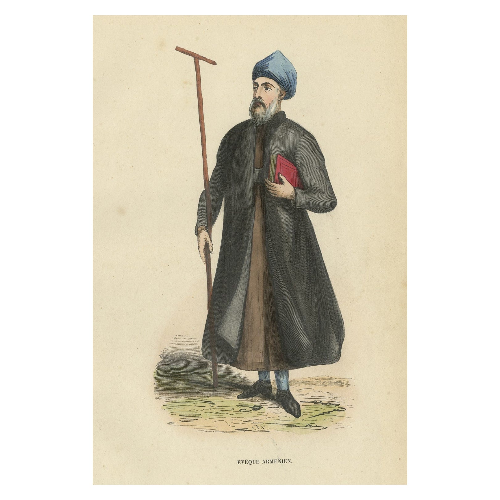 Antique Print of a Kafir, an Arabic Term Meaning Unbeliever or ...