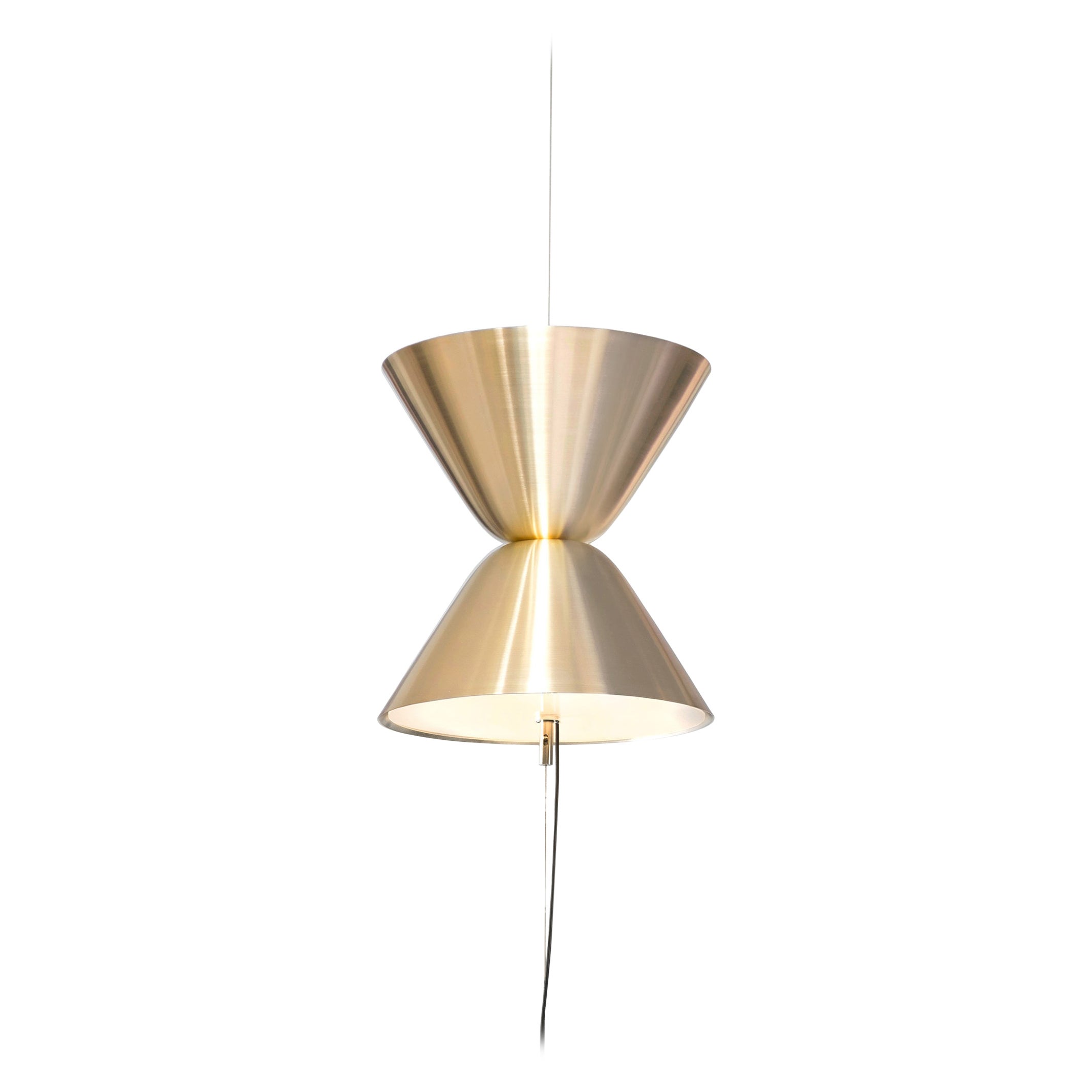 Daniel Becker 'Aureole' Suspended Floor Lamp in Brushed Brass For Sale ...