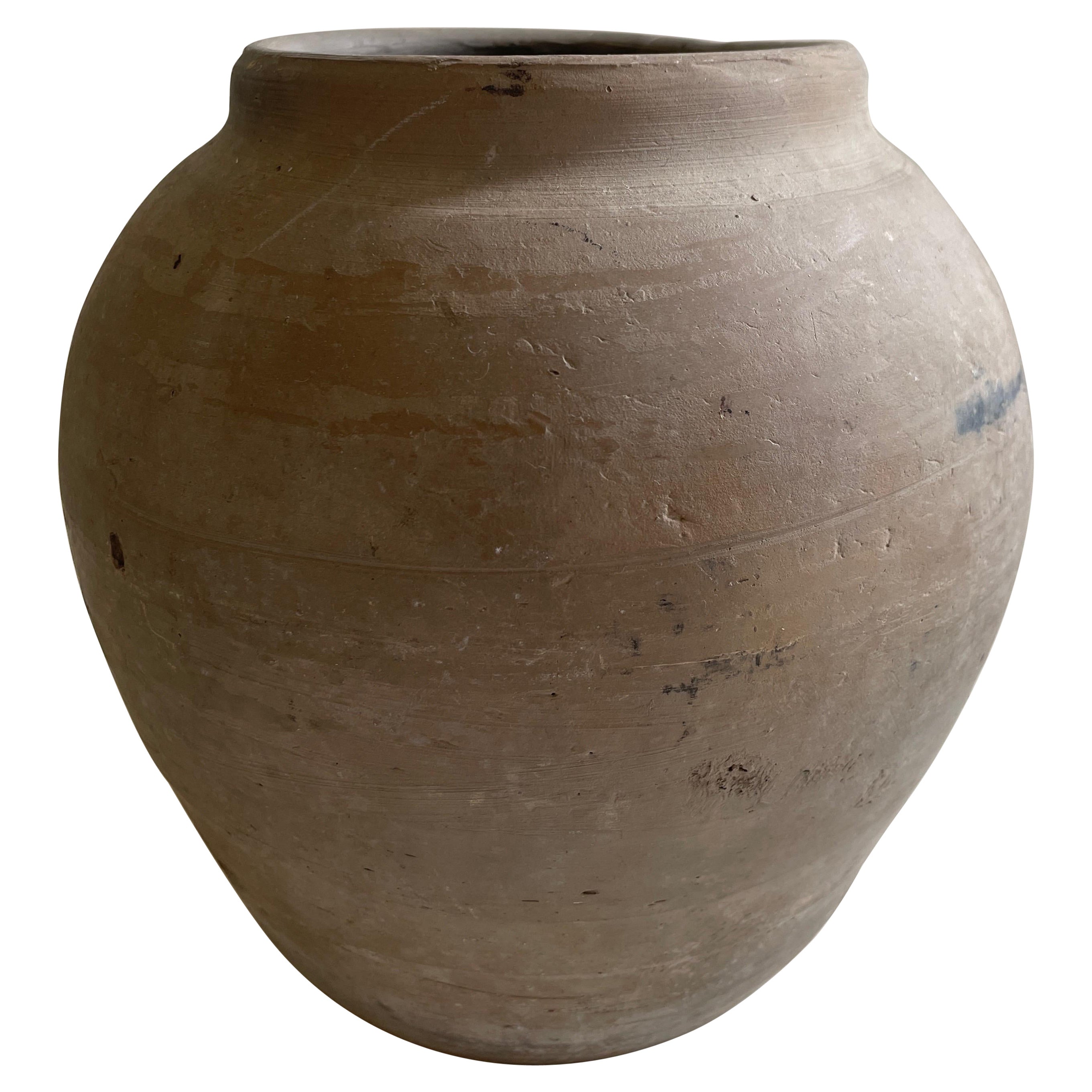 Vintage Glazed Brown Pottery For Sale at 1stDibs