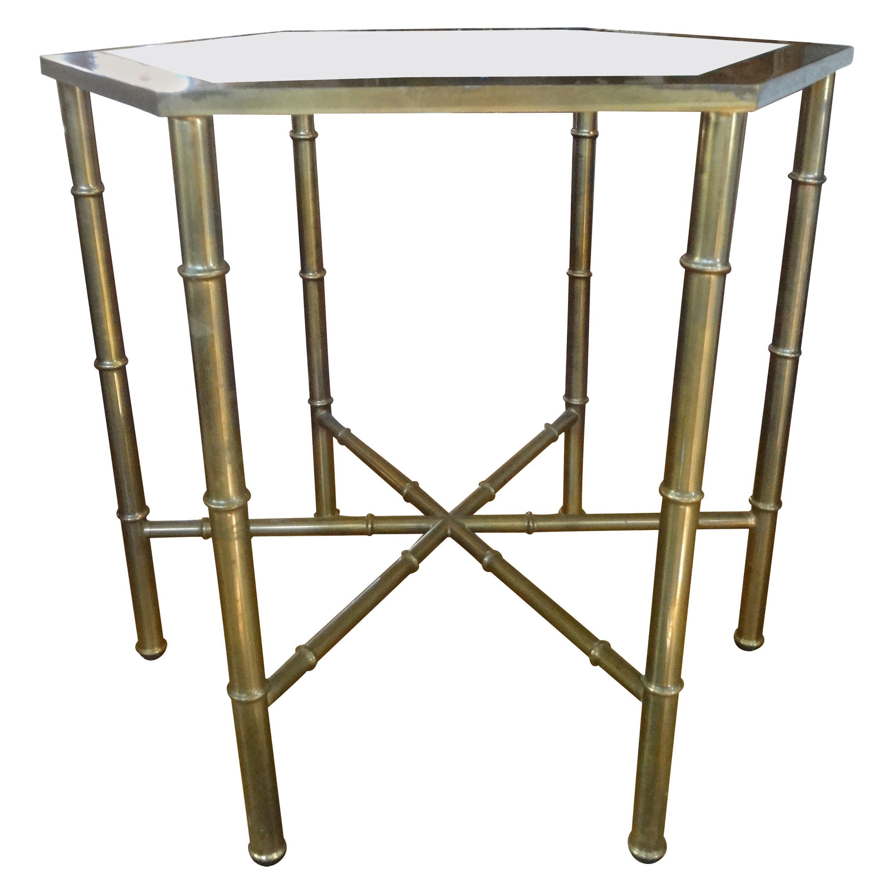 1920's Walnut Hexagonal Lamp Table at 1stDibs