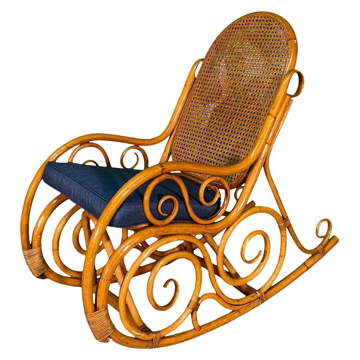 Vintage Thonet Bentwood Rocking Chair at 1stDibs