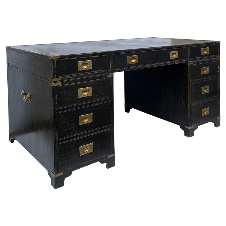 Mid-Century English Bevan Funnell Ltd. Campaign Style Partners Desk at ...