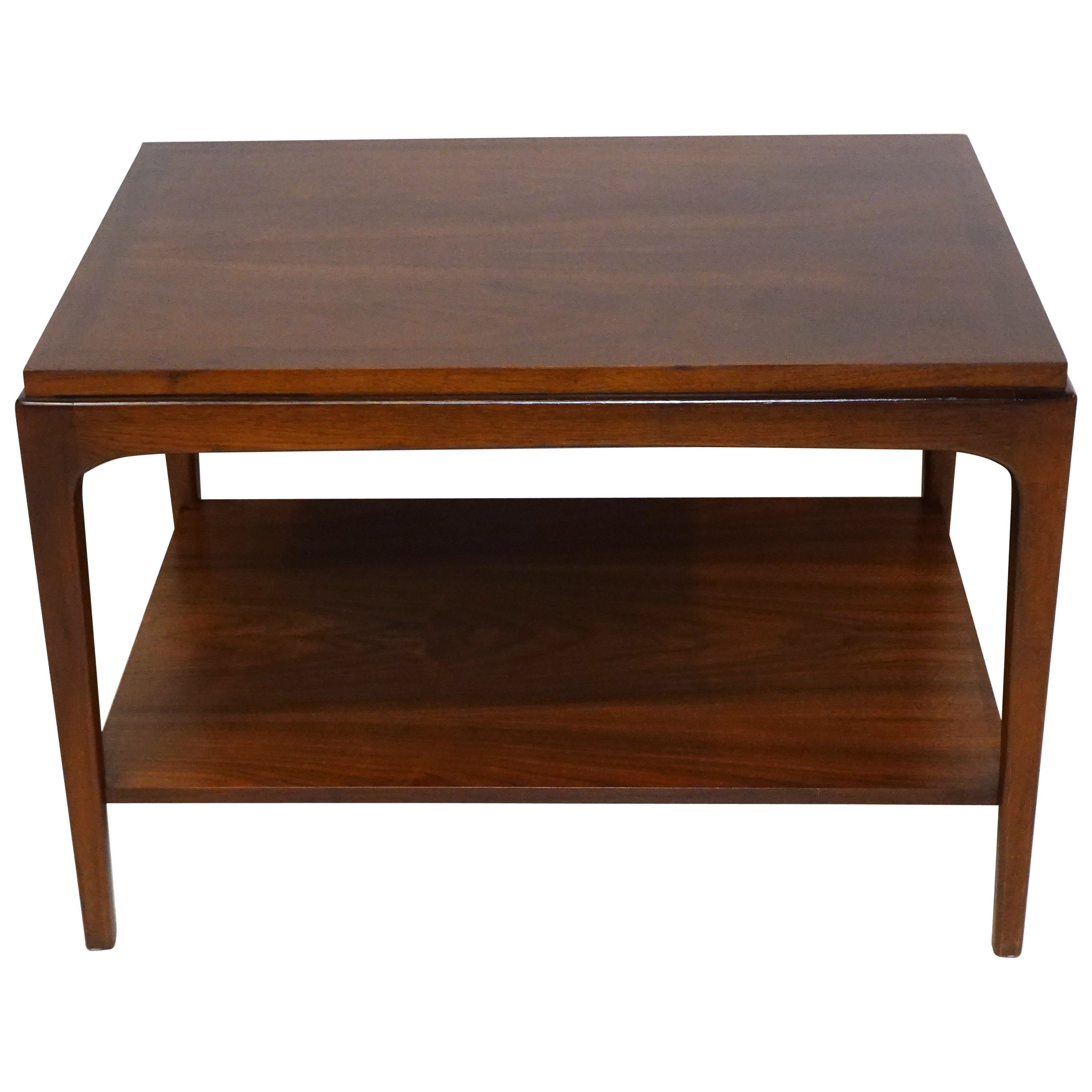 Lane Furniture Co Walnut Parsons Table At 1stDibs