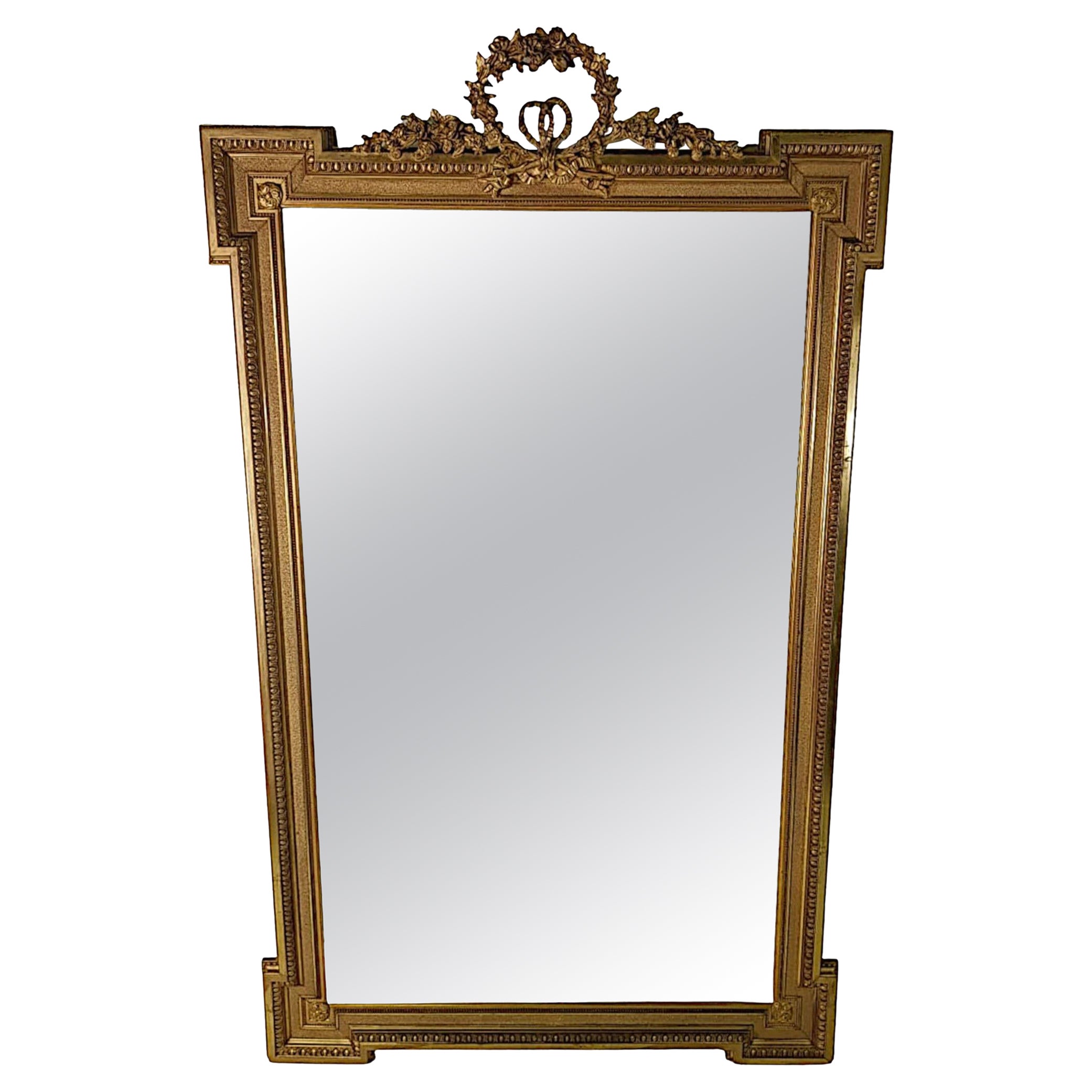6 Foot 19th Century French Pier Mirror at 1stDibs