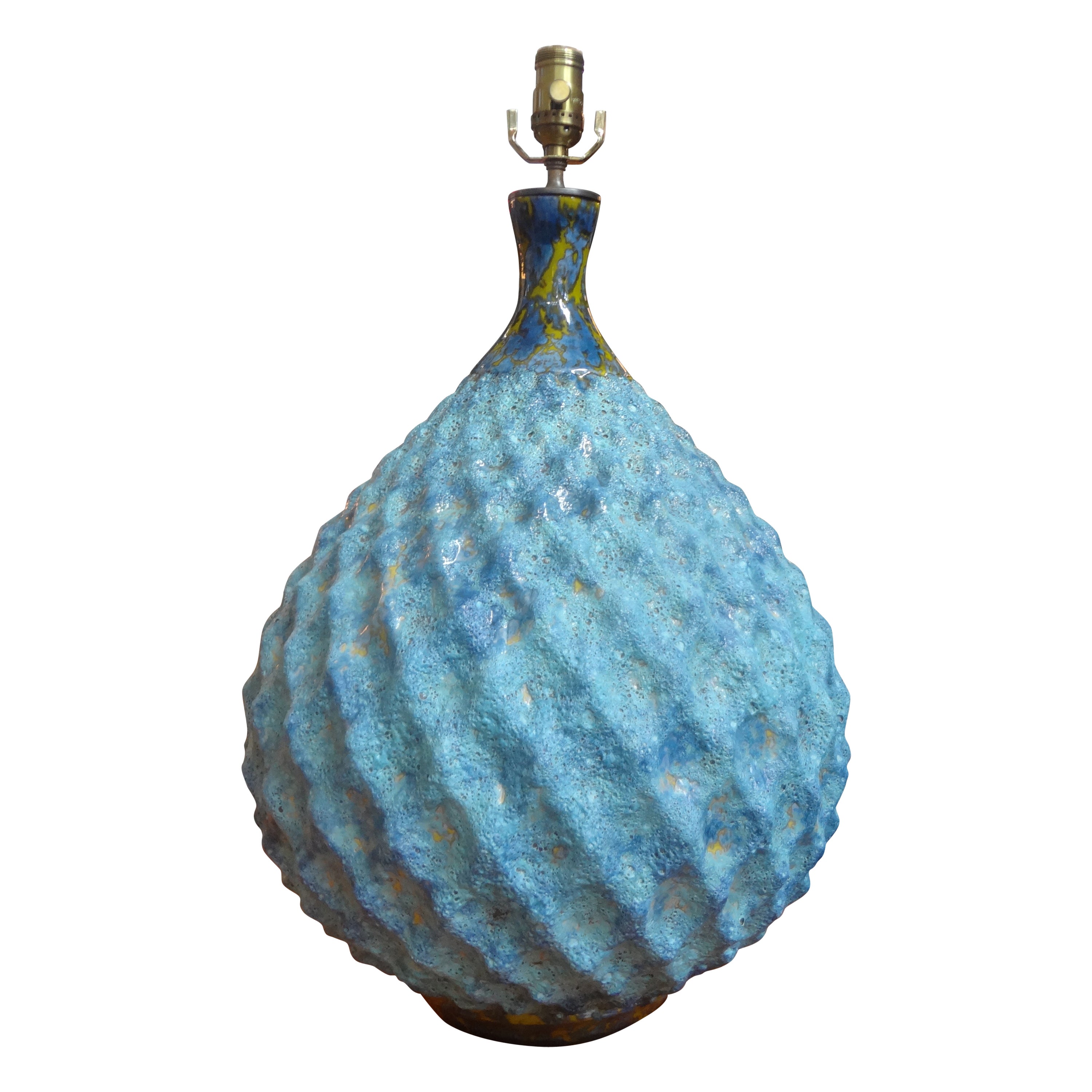 Mid Century Pottery Lamp by Cole Pottery North Carolina at 1stDibs