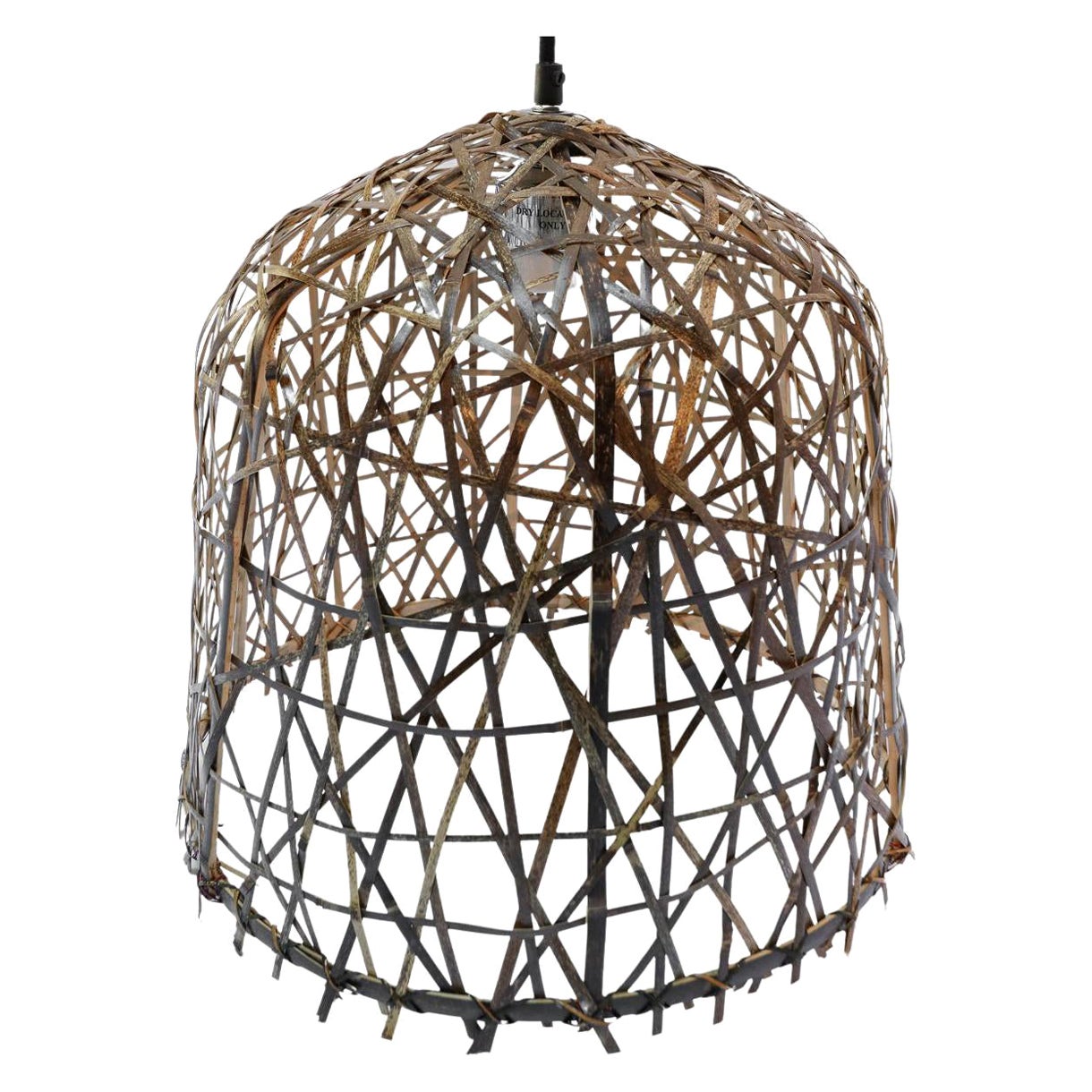 Z2 Blond Sisal Net Pendant Chandelier in Tea Dyed by Ay Illuminate For ...