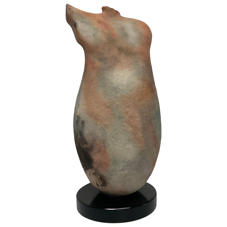 Tom Neugebauer Raku Clay Art Body Sculpture, 1989 For Sale at 1stDibs