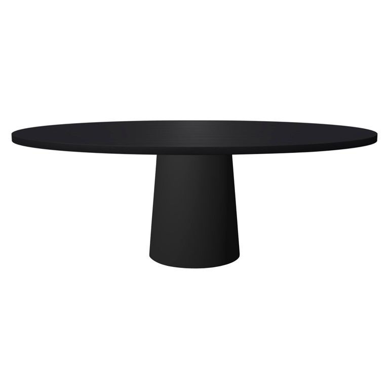 Moooi Container 210 Dining Table in Black Base and Oak Top, Marcel ...