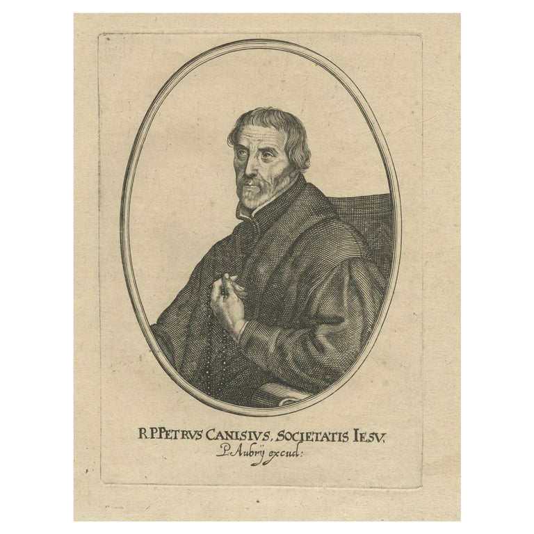 Old Portrait of Peter Canisius, a Renowned Dutch Jesuit Catholic Priest ...