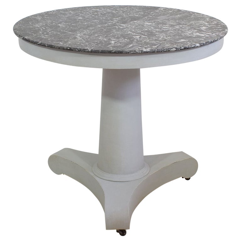 French 19th Century Second Empire Gueridon Table with Black Marble Top ...