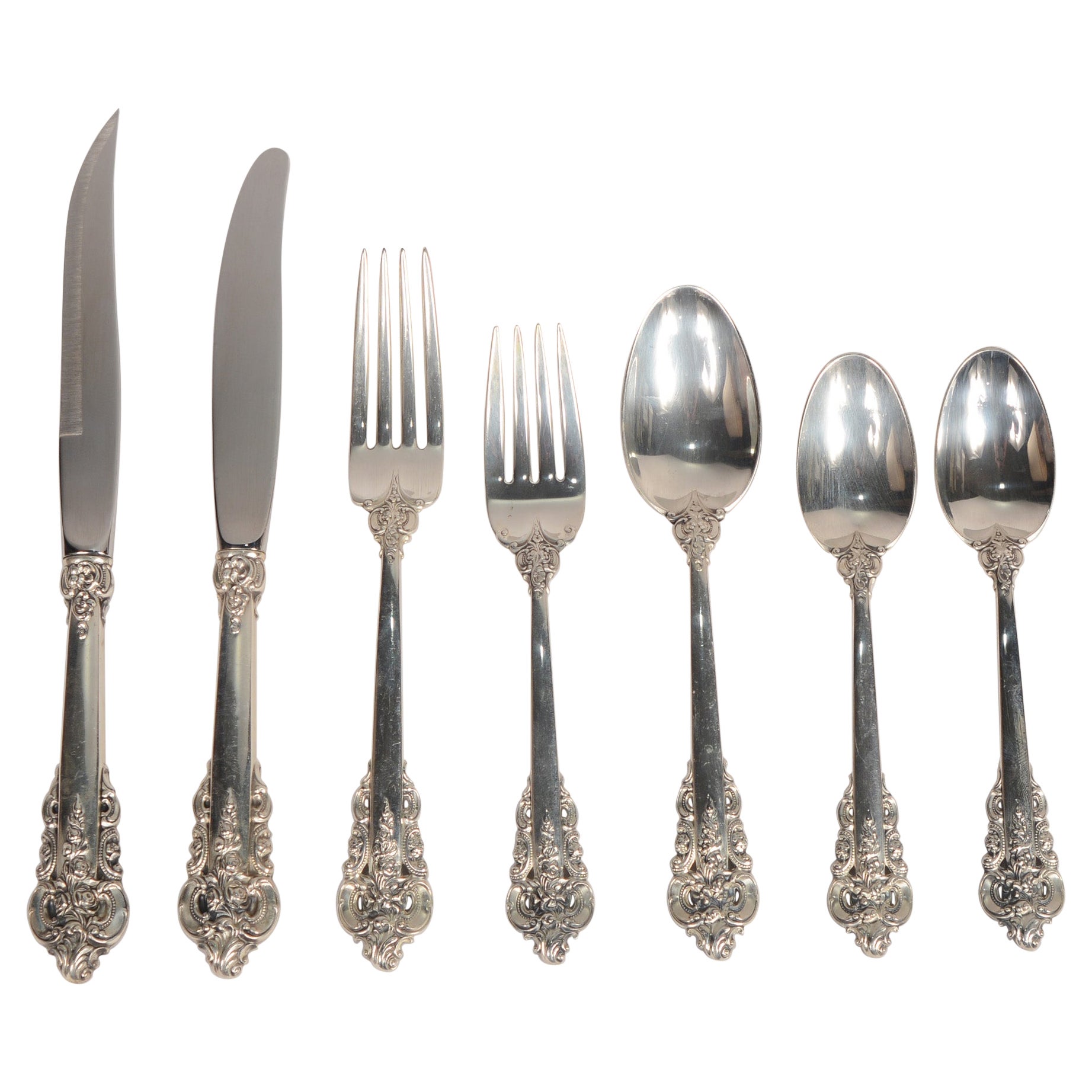 Native American Modernist Silver Flatware Set For Sale at 1stDibs ...