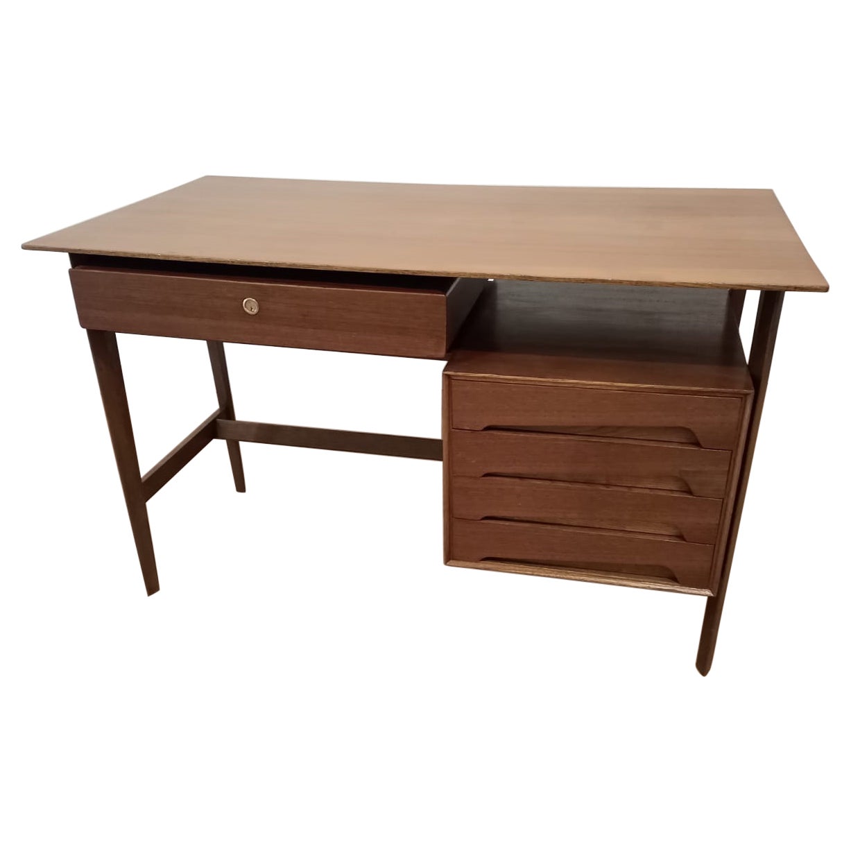 Sculptural Desk by Sherrill Broudy for Panelcarve at 1stDibs