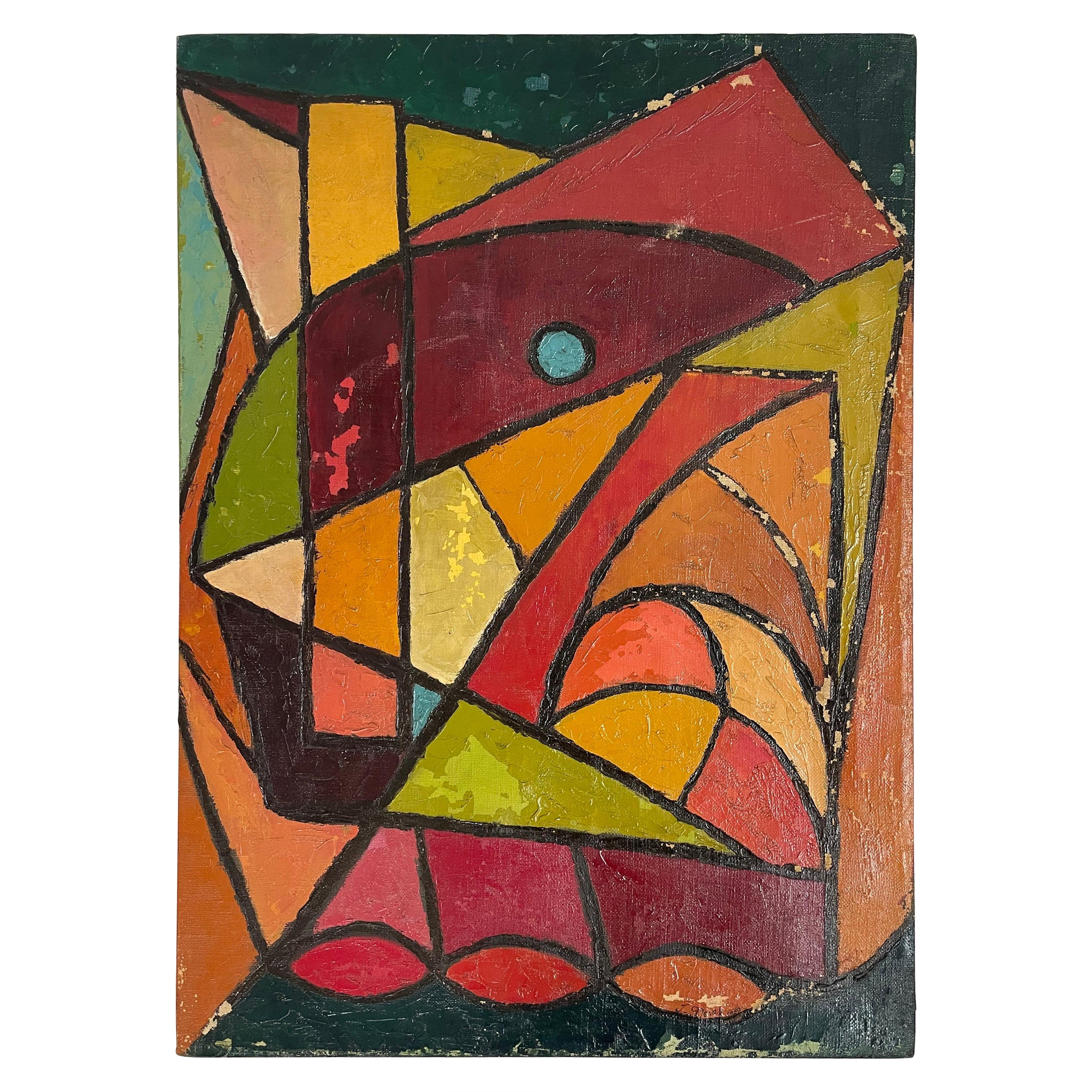 1958 Signed Abstract at 1stDibs