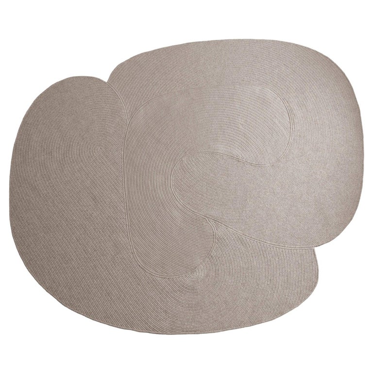 Riff Rug from Souda, Large, Natural Wool, Beige For Sale at 1stDibs