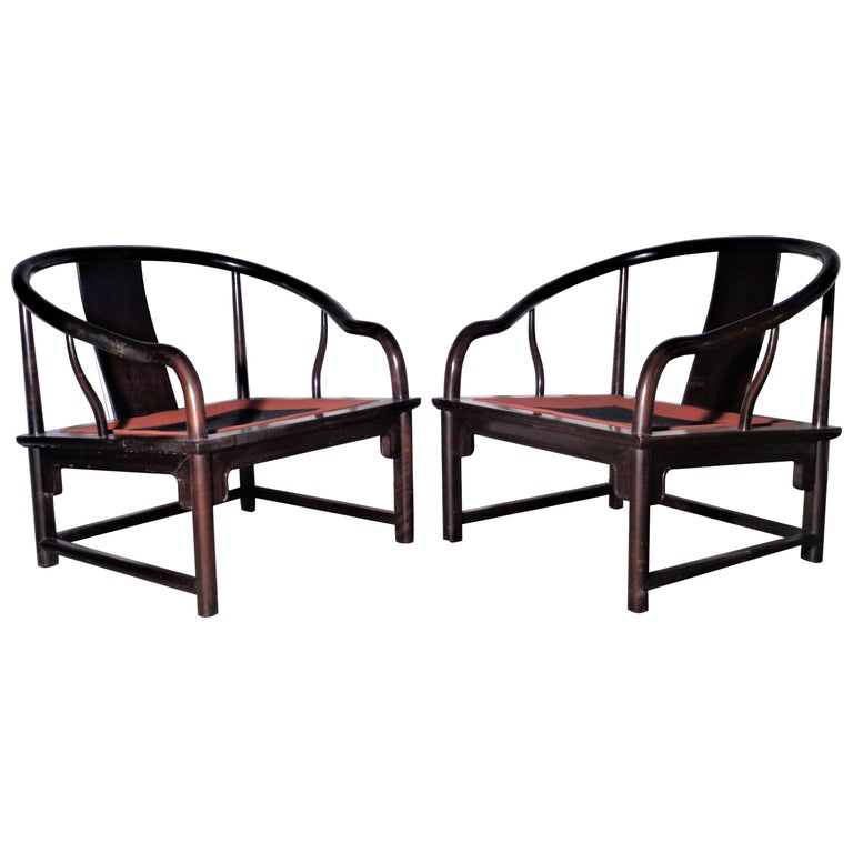 Asian Modern Lounge Chairs Style of Michael Taylor For Sale at 1stDibs