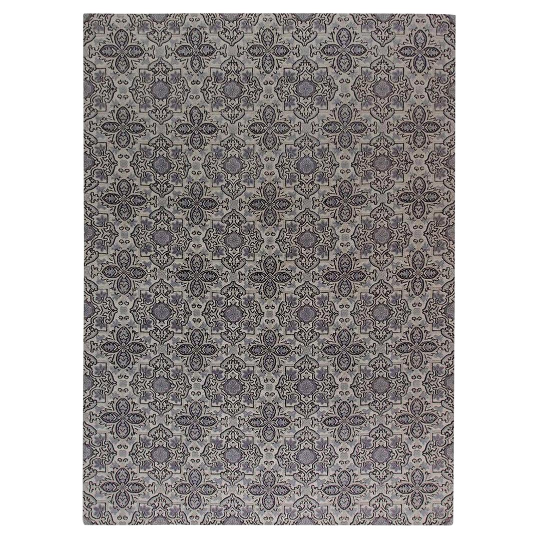 Black and Gray Alyssa 2B Rug For Sale at 1stDibs