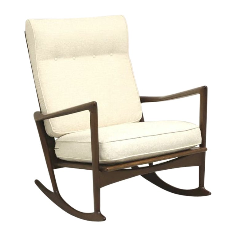 Danish Mid Century Modern Sculpted Rocking Chair by Ib Kofod-Larsen for ...