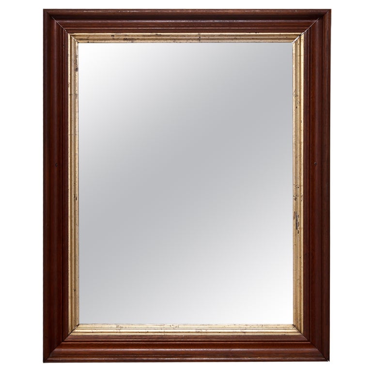 Walnut Mirror/Gilt Insert at 1stDibs