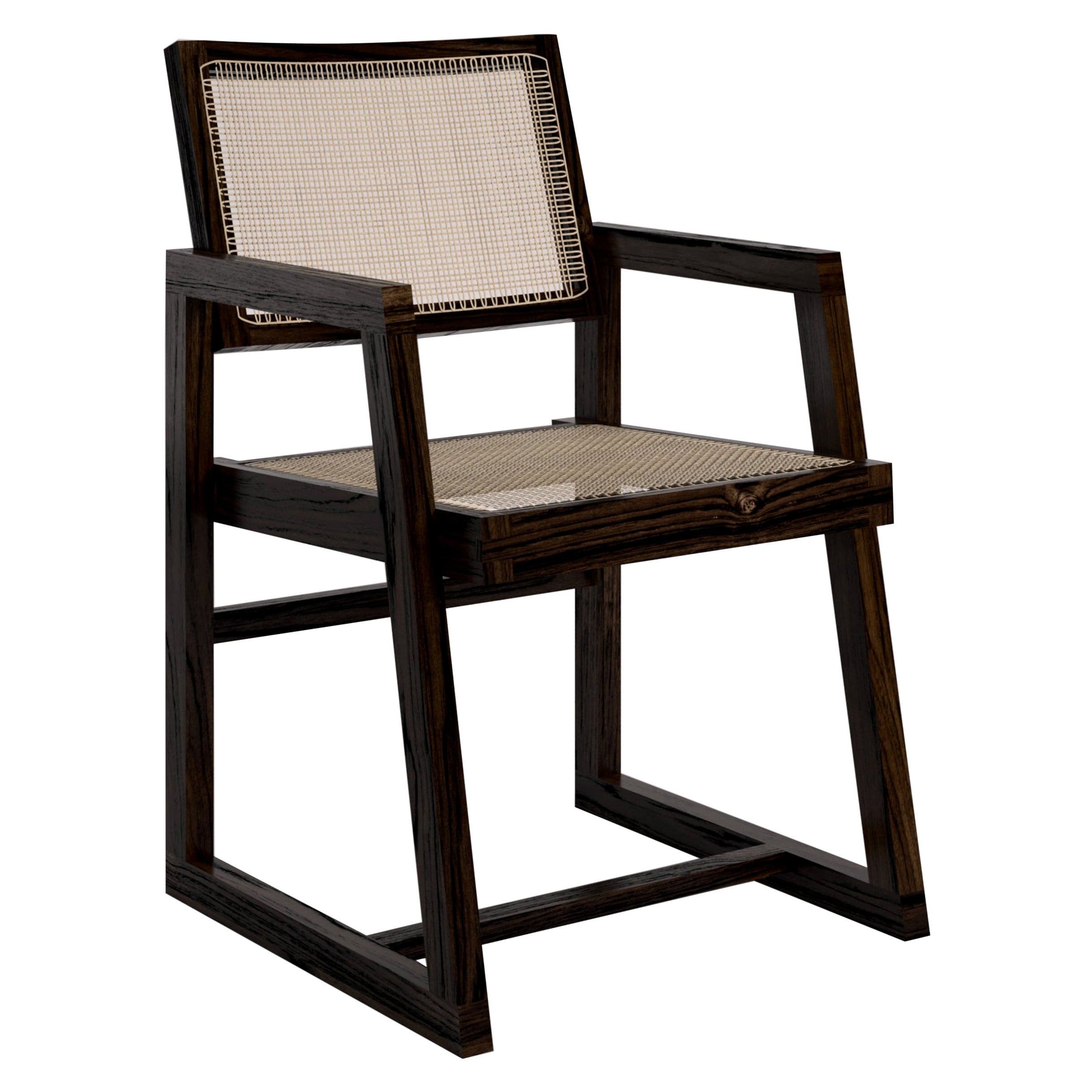 The Basic Dining Chair in Walnut by Thomas Hayes Studio at 1stDibs