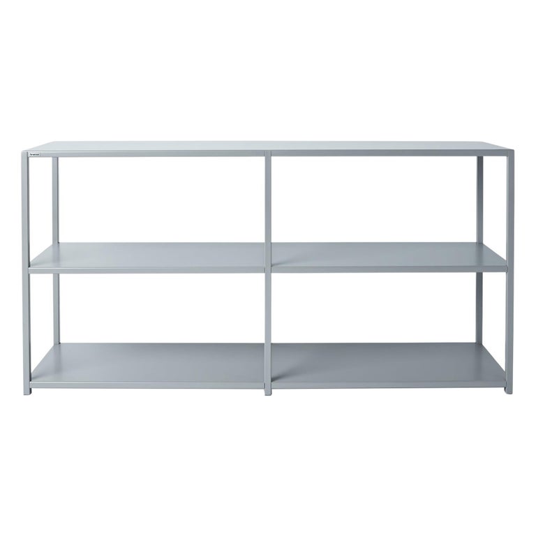 Silver Office Open Shelving Unit For Sale at 1stDibs