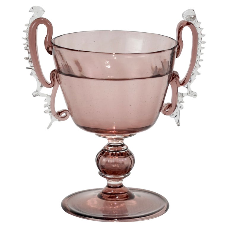 Italian Glass Goblet For Sale at 1stDibs