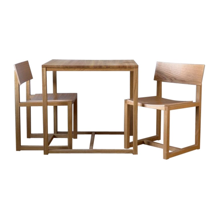 Set of 3, 2 Ernest Chairs and 1 Table by Made By Choice For Sale at 1stDibs