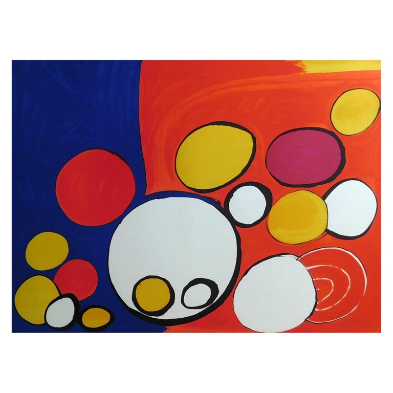 Alexander Color Lithograph, 1975-76, Circles from Our Unfinished ...