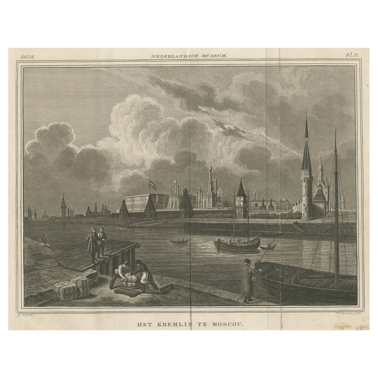 View of the Moscow Kremlin, a Fortified Complex in the Russian Capital ...