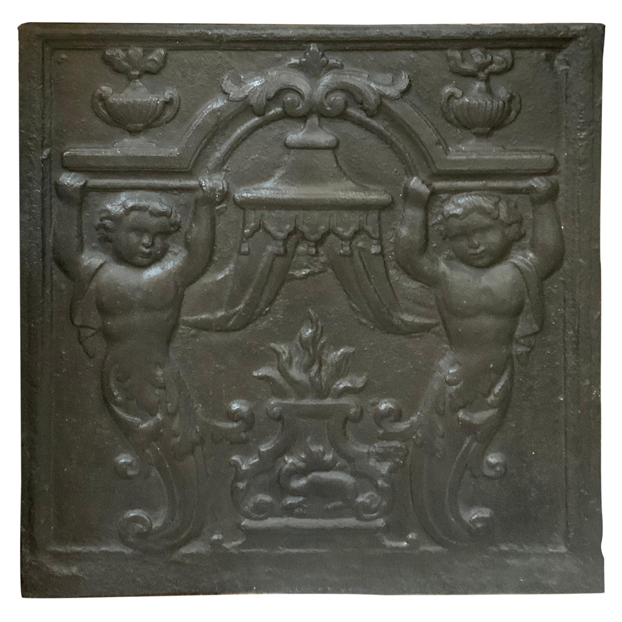 19th Century French Fireback For Sale at 1stDibs