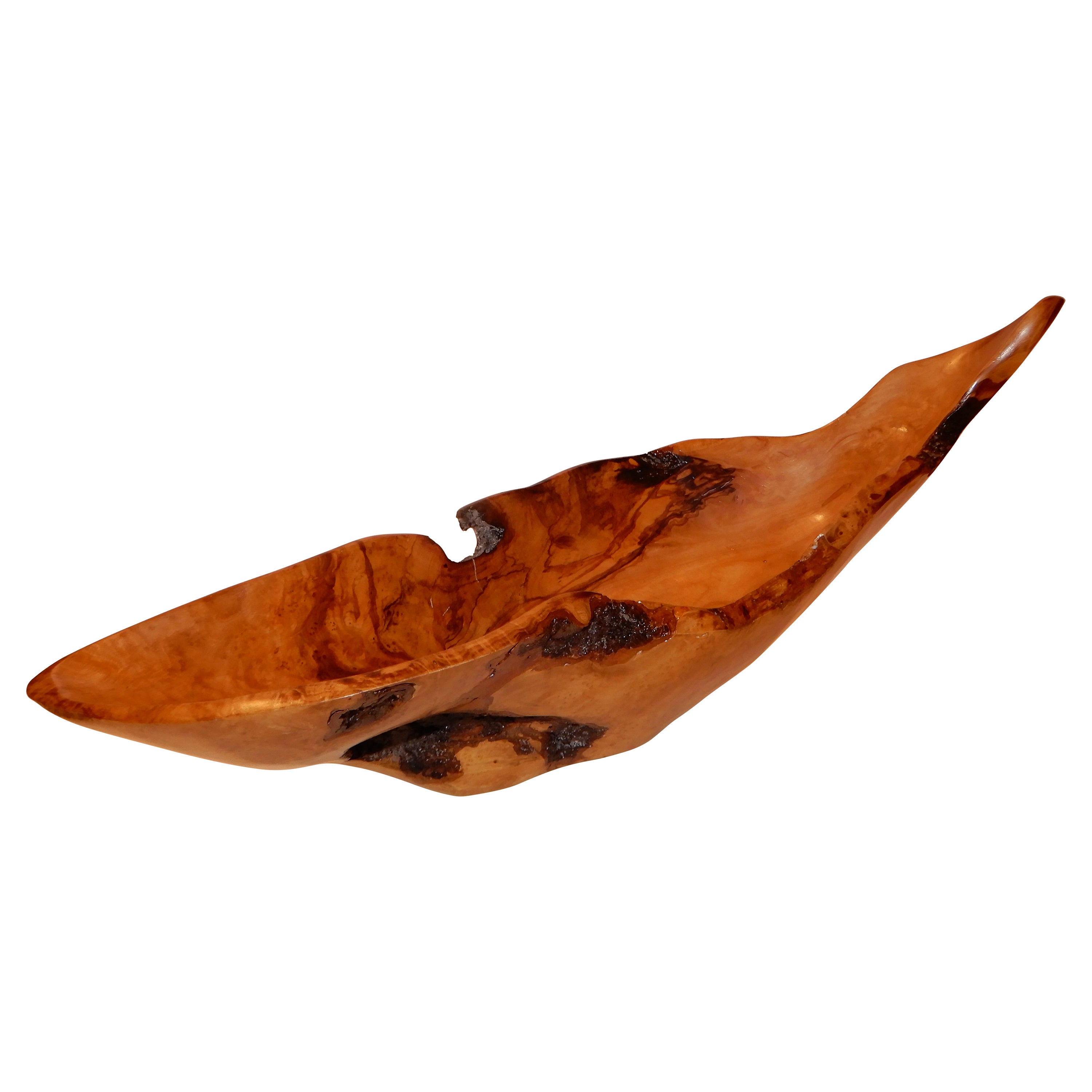 Large Free-Form Burl Root Wood Lacquered Centerpiece Bowl at 1stDibs ...