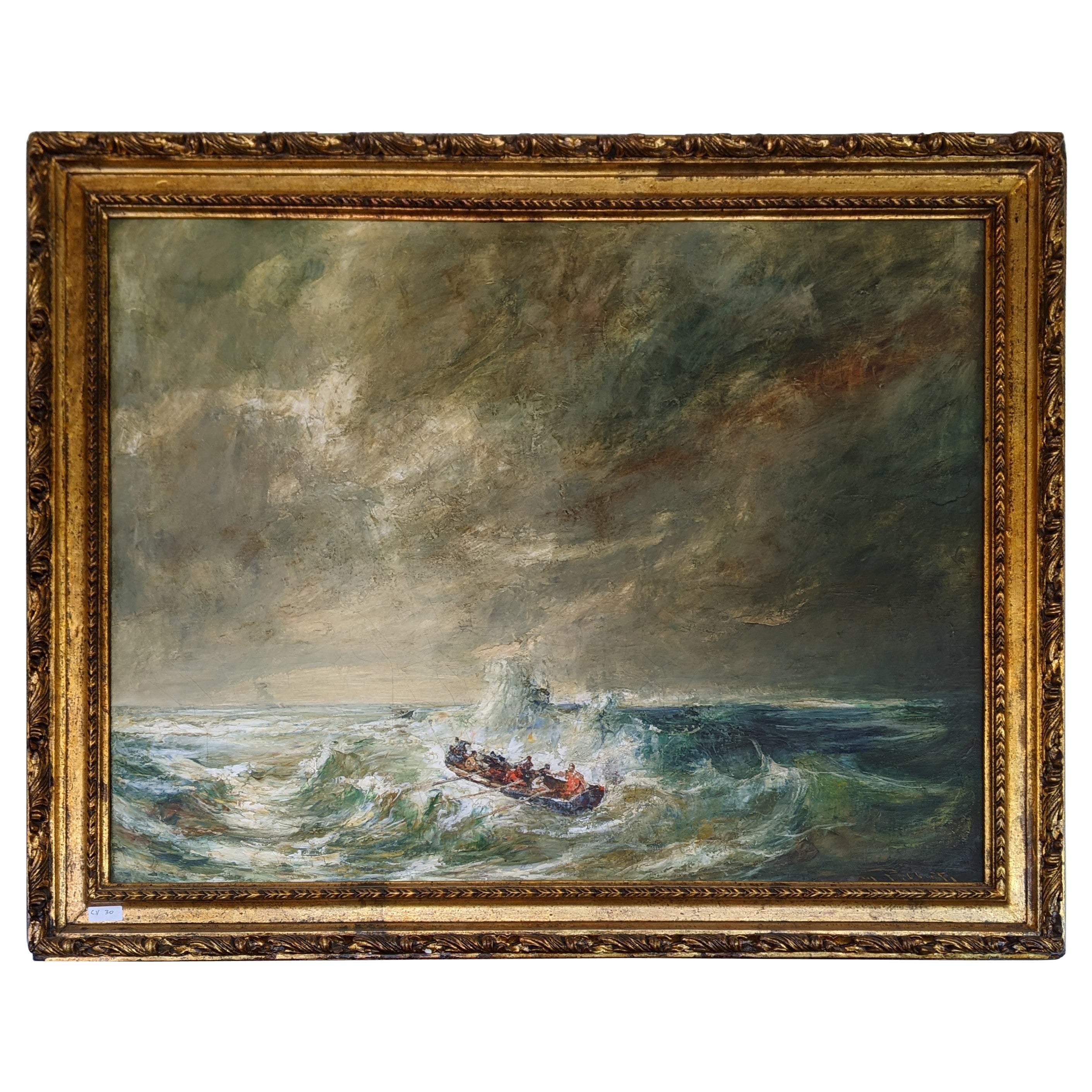 Janine Collier Oil On Canvas Titled "Val d'Oise, " 20th Century For ...