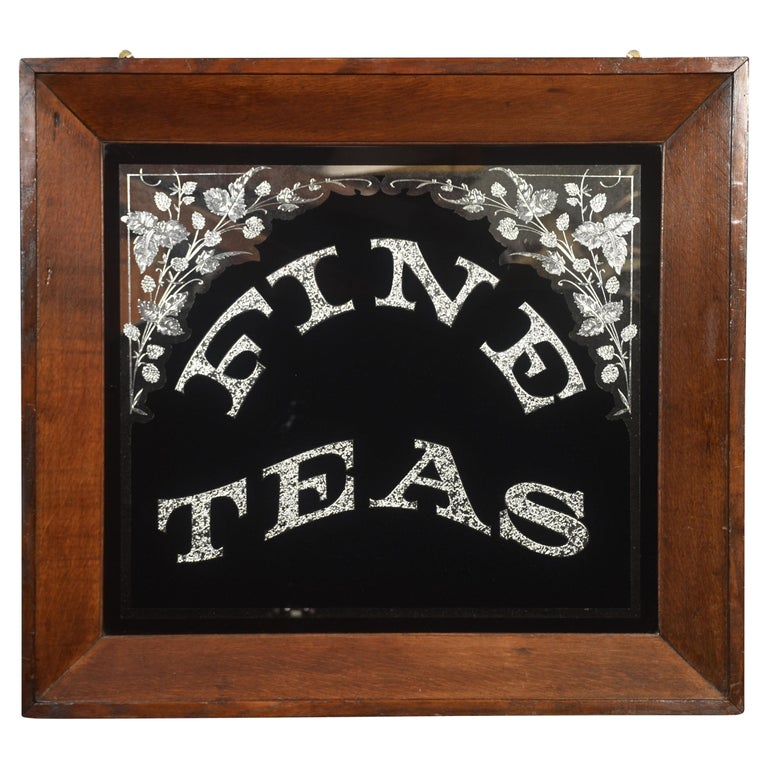 Antique Advertisement Mirror For Sale at 1stDibs