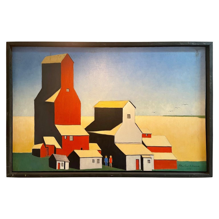Original Signed Peter Paul Sakowski, Cubist Abstract Painting For Sale ...