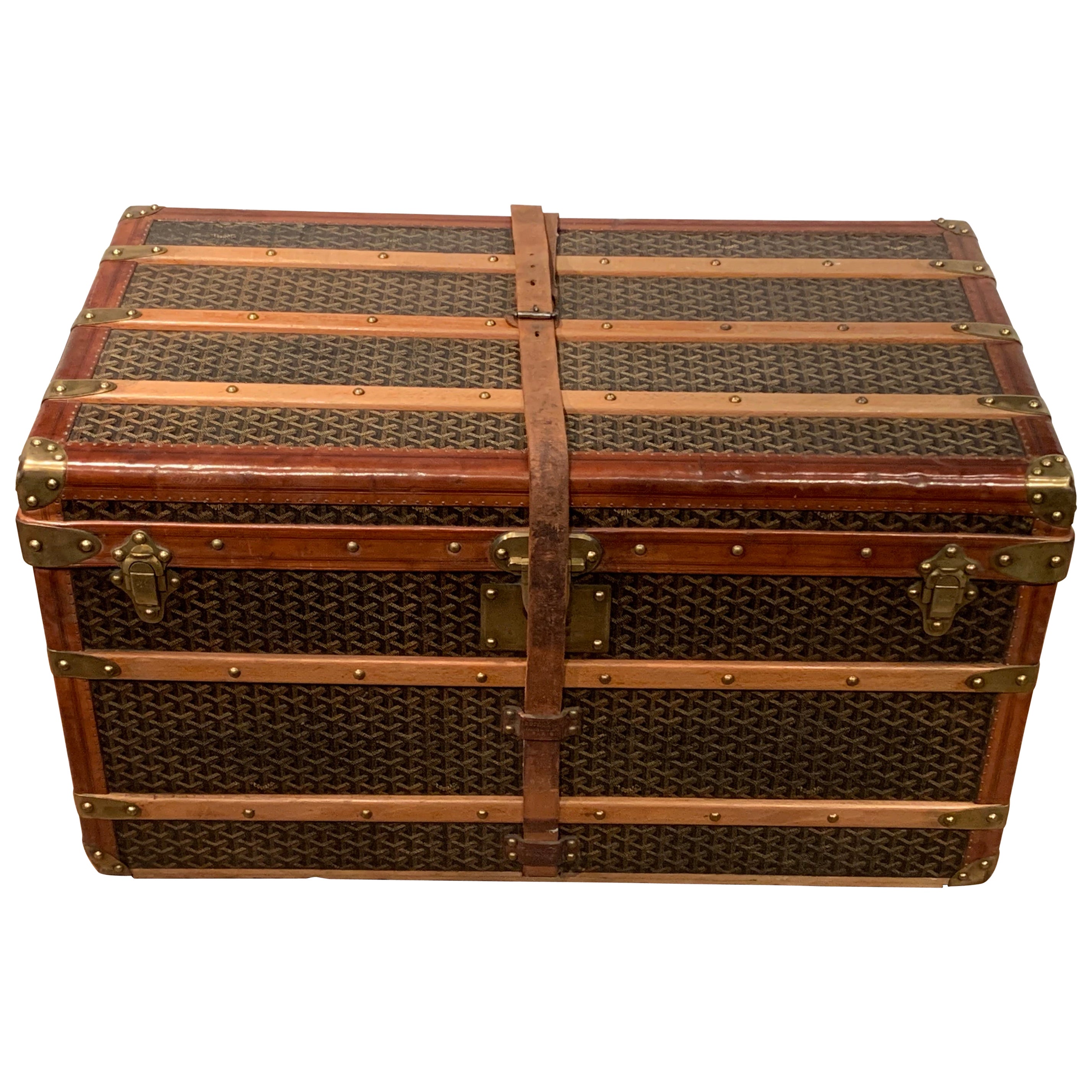 Antique Steamer Trunk with Inside Tray and Compartments, circa 1890 at ...