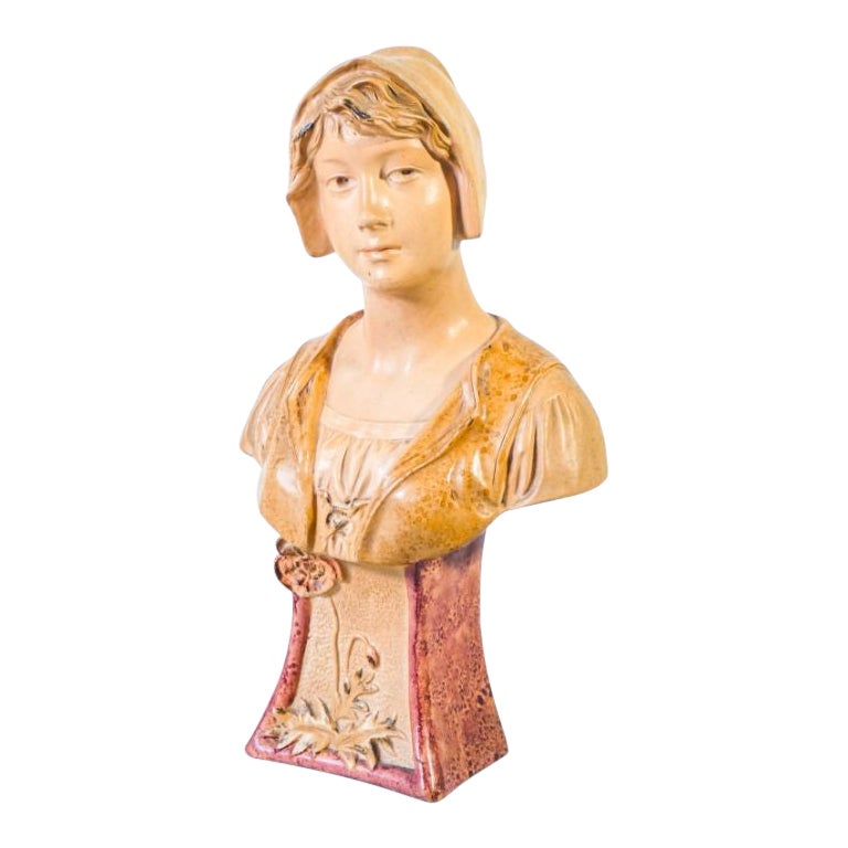 Terracotta Sculpture, F. Fouche, Art Nouveau. France, Early 20th ...