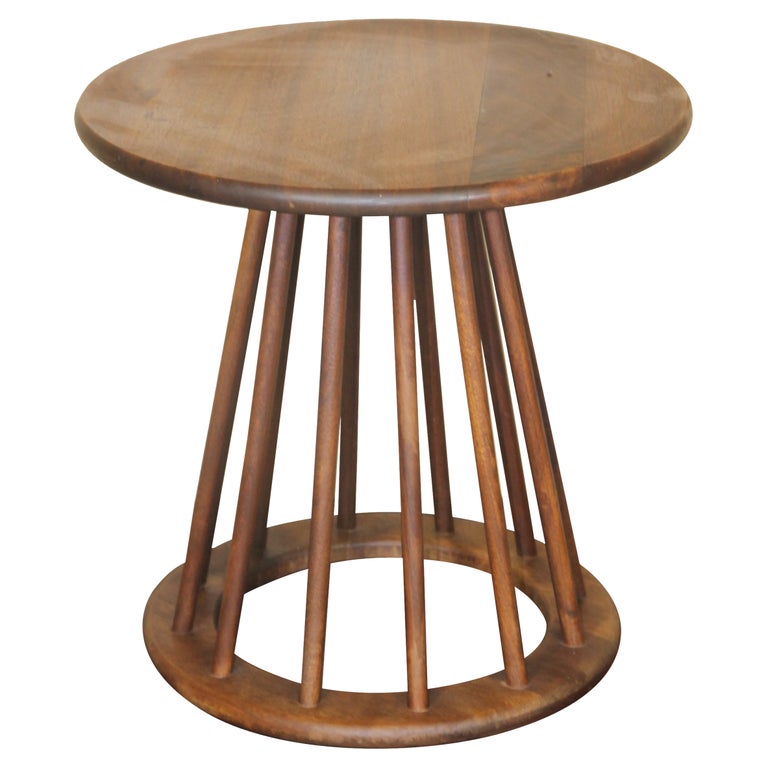Arthur Umanoff Walnut Side Table at 1stDibs