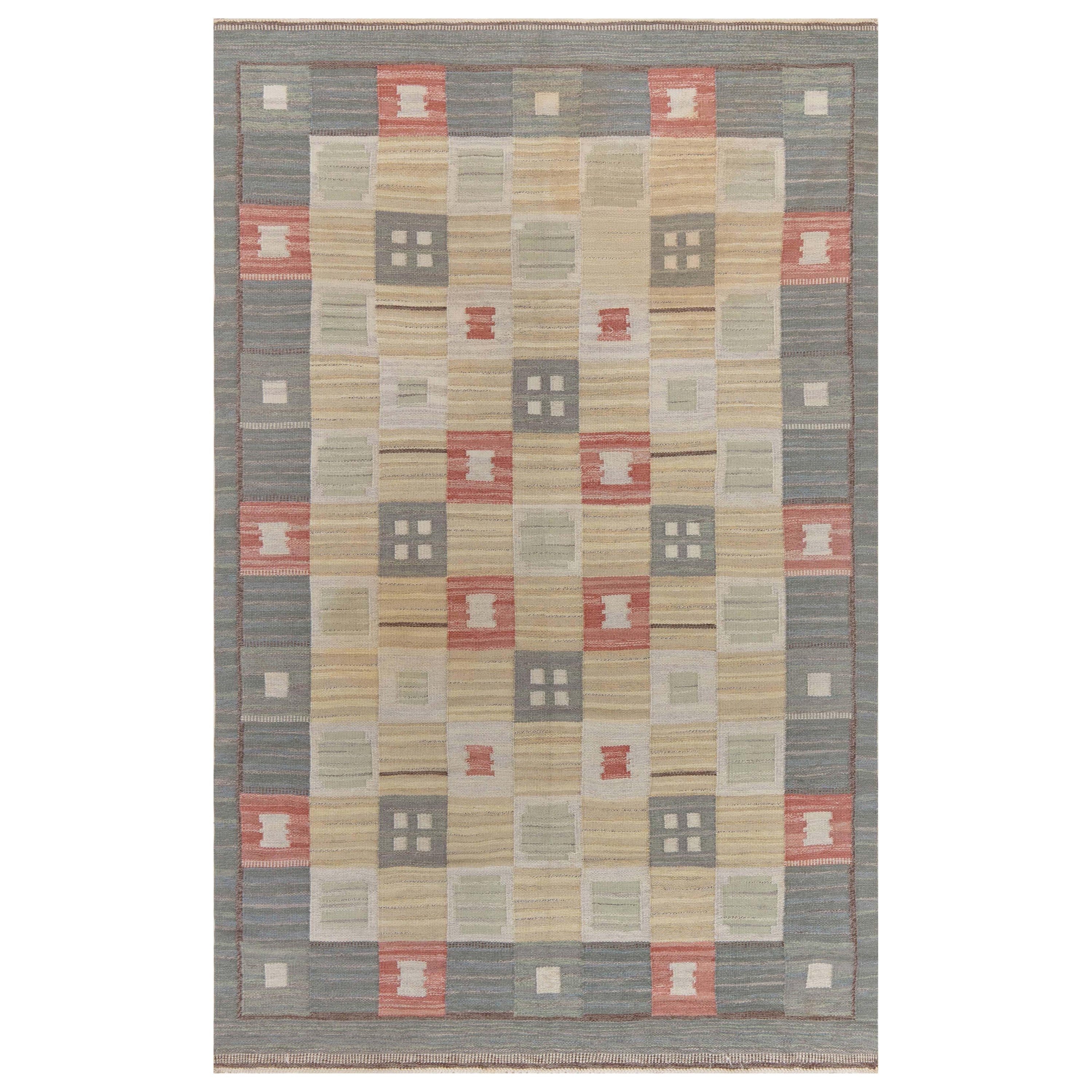 Swedish rölakan rug -Carl Edvin Svensson For Sale at 1stDibs