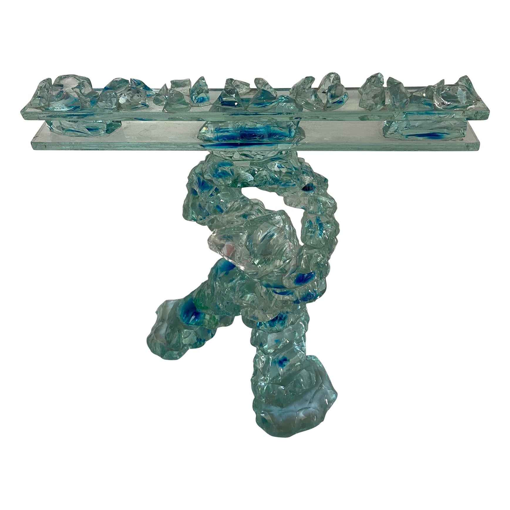 Blenko Art Glass Mushroom Candlesticks, circa 1975 at 1stDibs