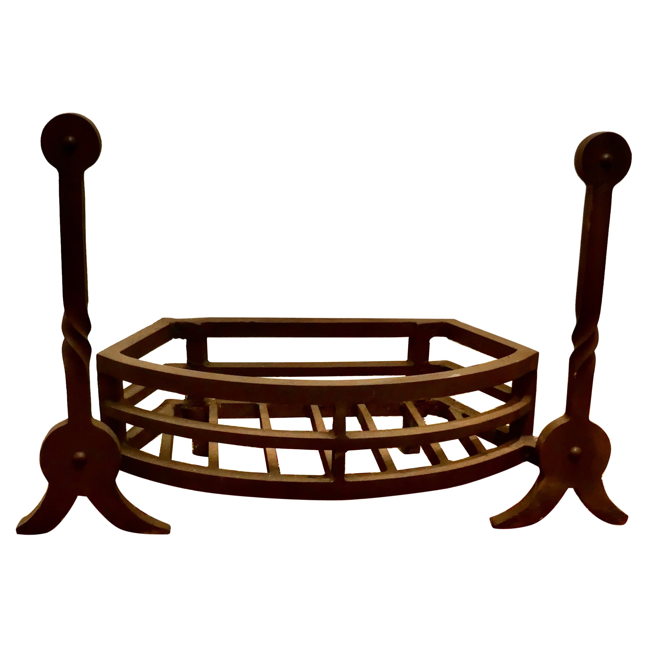 Adams Style Free Standing Fire Basket, Grate For Sale at 1stDibs