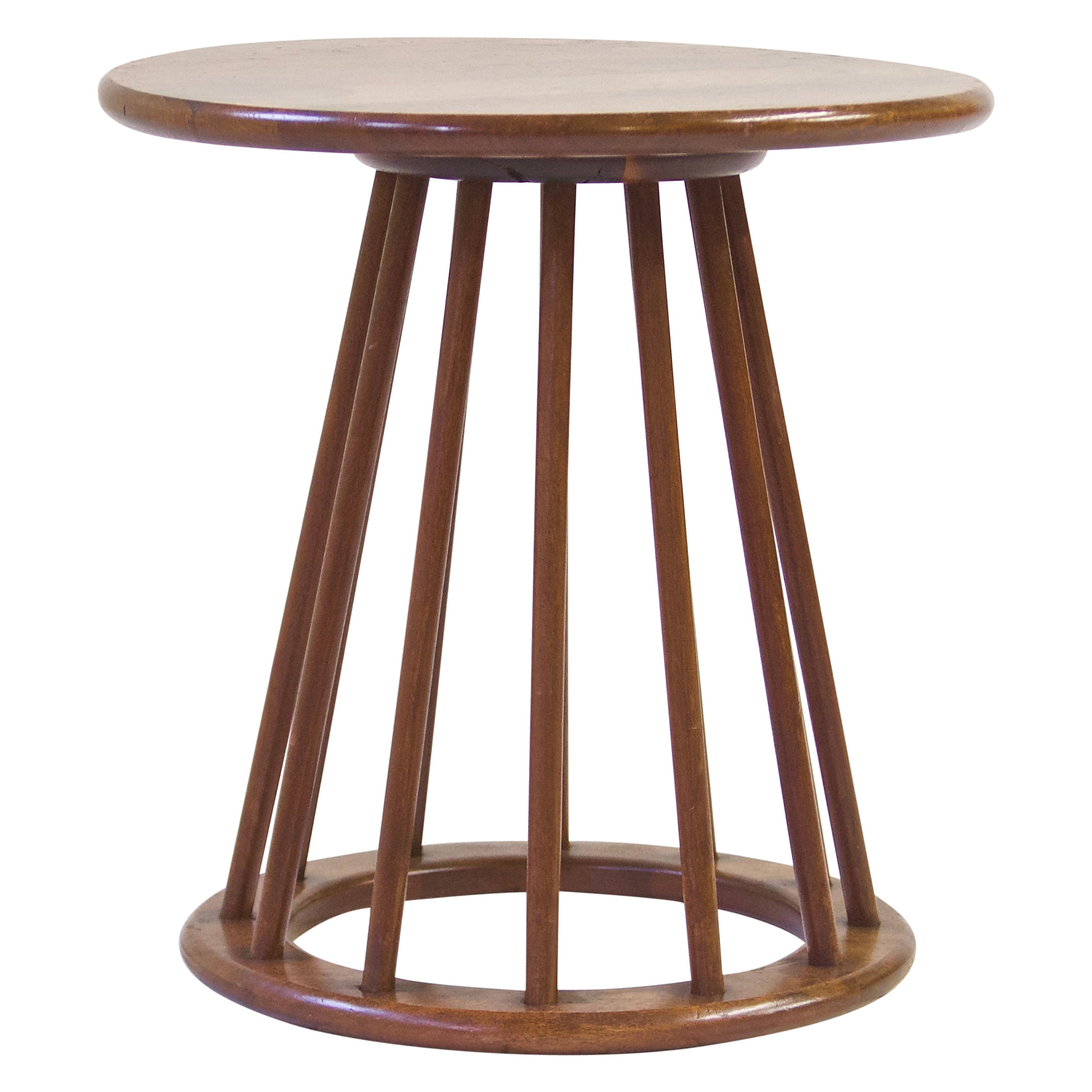 Pair 1960s Walnut And Marble Columnar End Table Speakers At 1stDibs