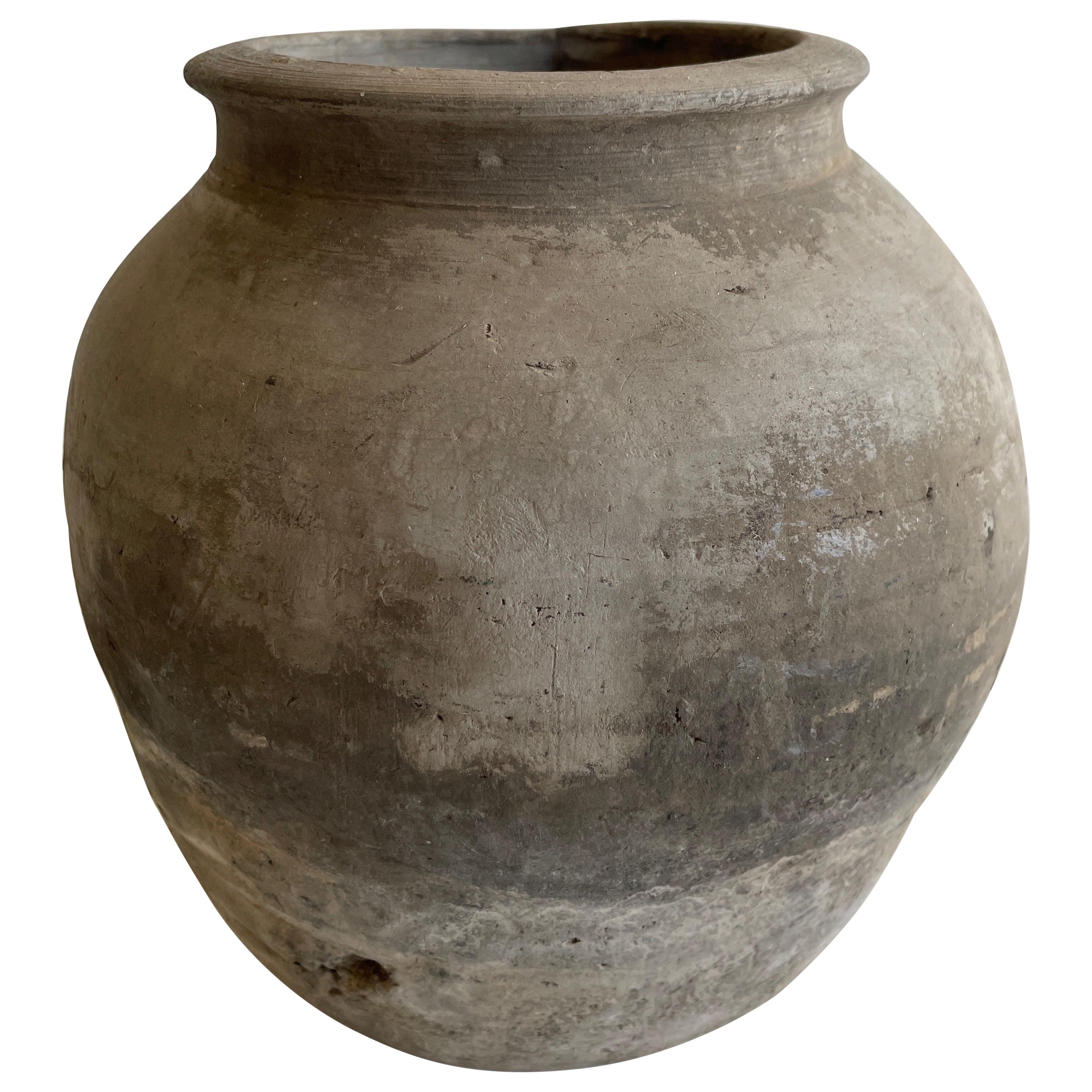 south african clay pot with Lid at 1stDibs